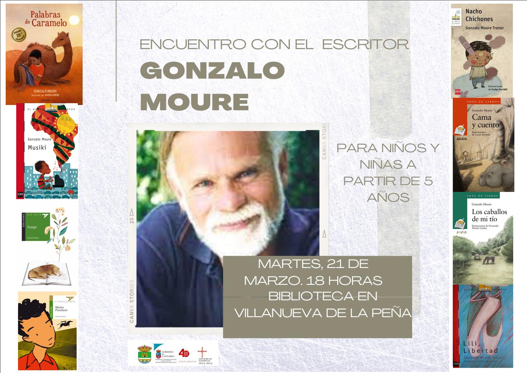 ENCUENTRO CON EL ESCRITOR GONZALO MOURE | Ayuntamiento de Mazcuerras
